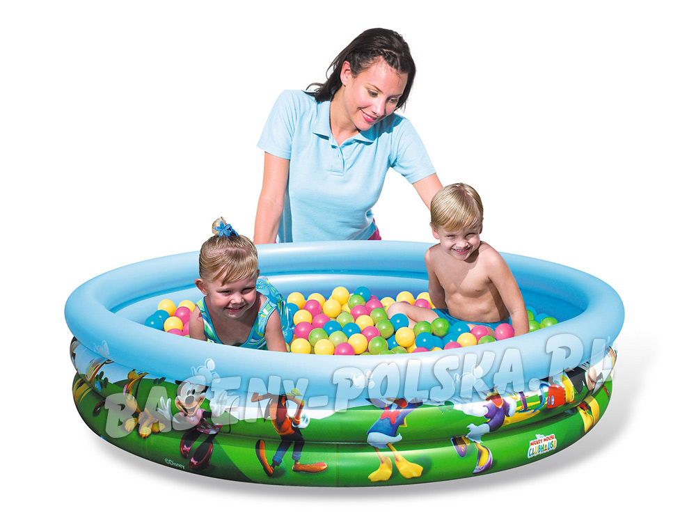 Basen dmuchany postacie z bajek Disney z piłkeczkami 122 x 25 cm ...