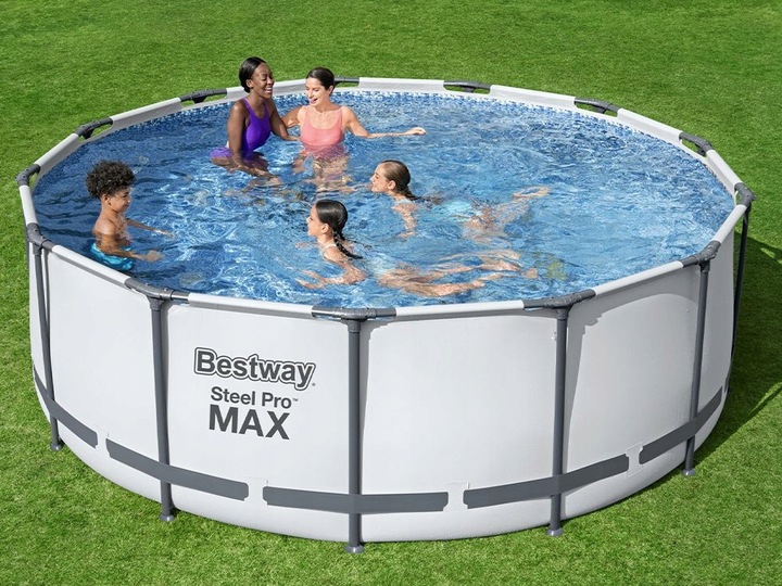 Basen ogrodowy stelażowy 396 x 122 cm 11w1 Bestway 5618W - Baseny stelażowe dmuchane SPA jacuzzi
