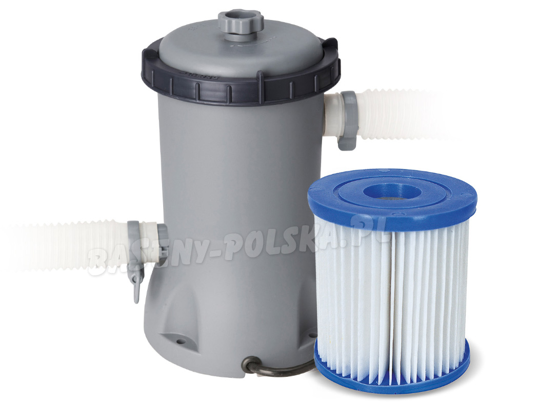 Basen ogrodowy stelażowy 412 x 201 x 122 cm 11w1 Bestway 56456 szary ...