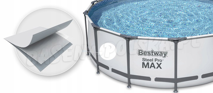 Basen ogrodowy stelażowy Steel Pro 305 x 76 cm Bestway 56406 8w1 - Baseny stelażowe dmuchane SPA ...