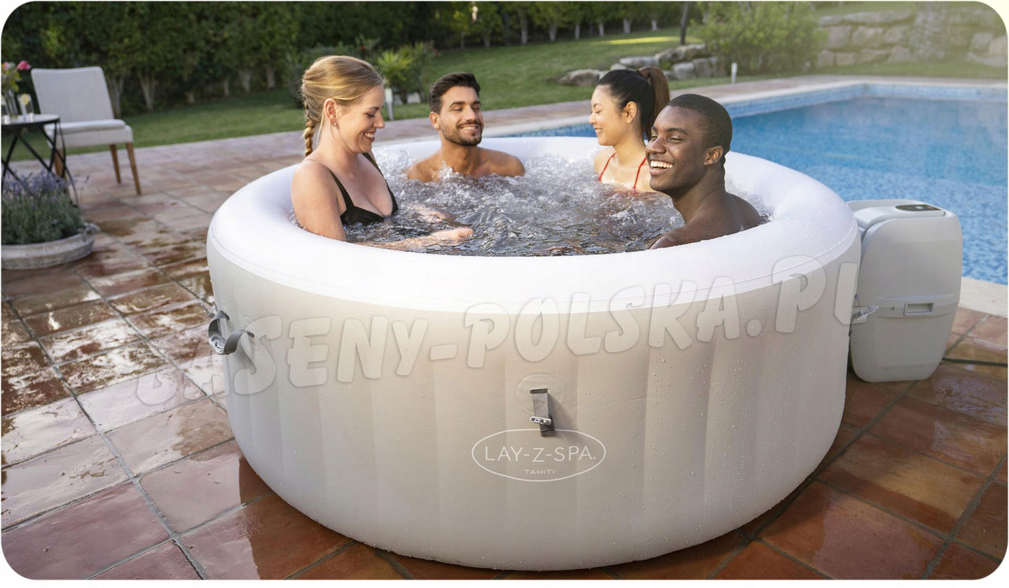 Dmuchane SPA Jacuzzi Tahiti Bestway 60007 z podświetleniem LED 180 x 66 ...