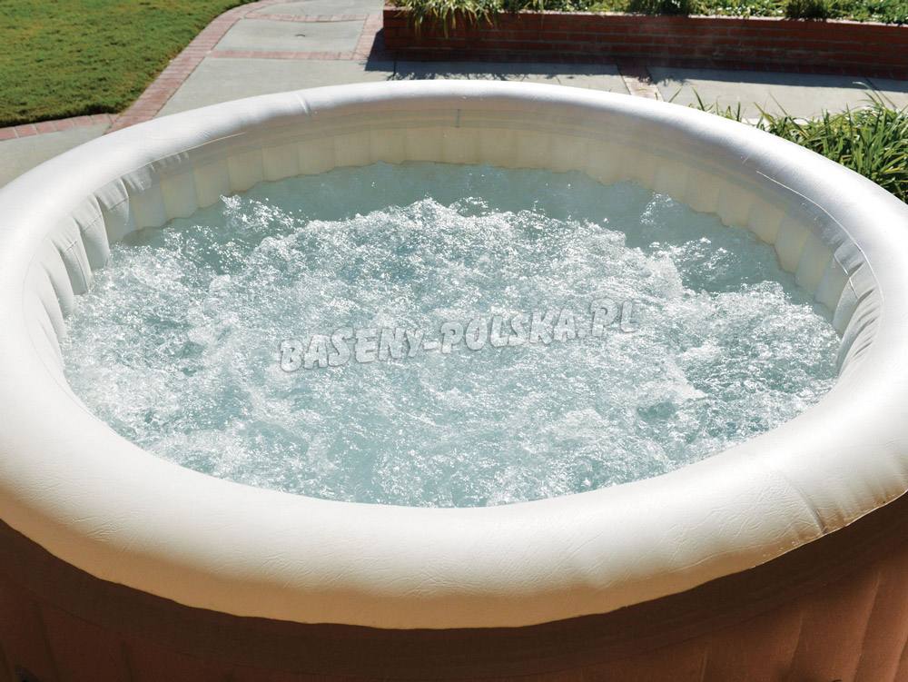 Dmuchane SPA jacuzzi z masażem 2 pokrywy 196 x 71 cm INTEX 28476 ...