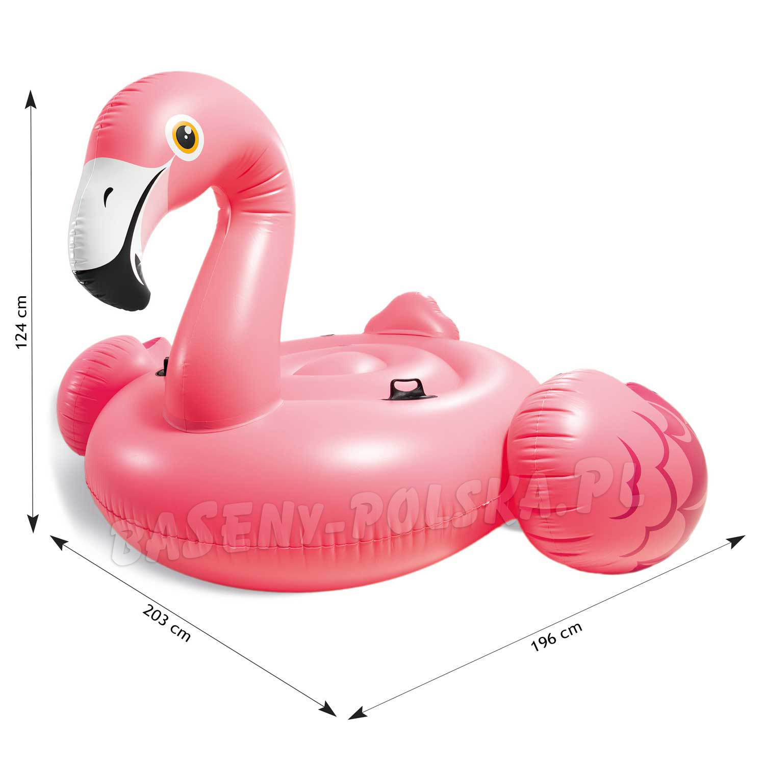 Dmuchany materac flaming do pływania dwuosobowy 200kg INTEX 57288 ...