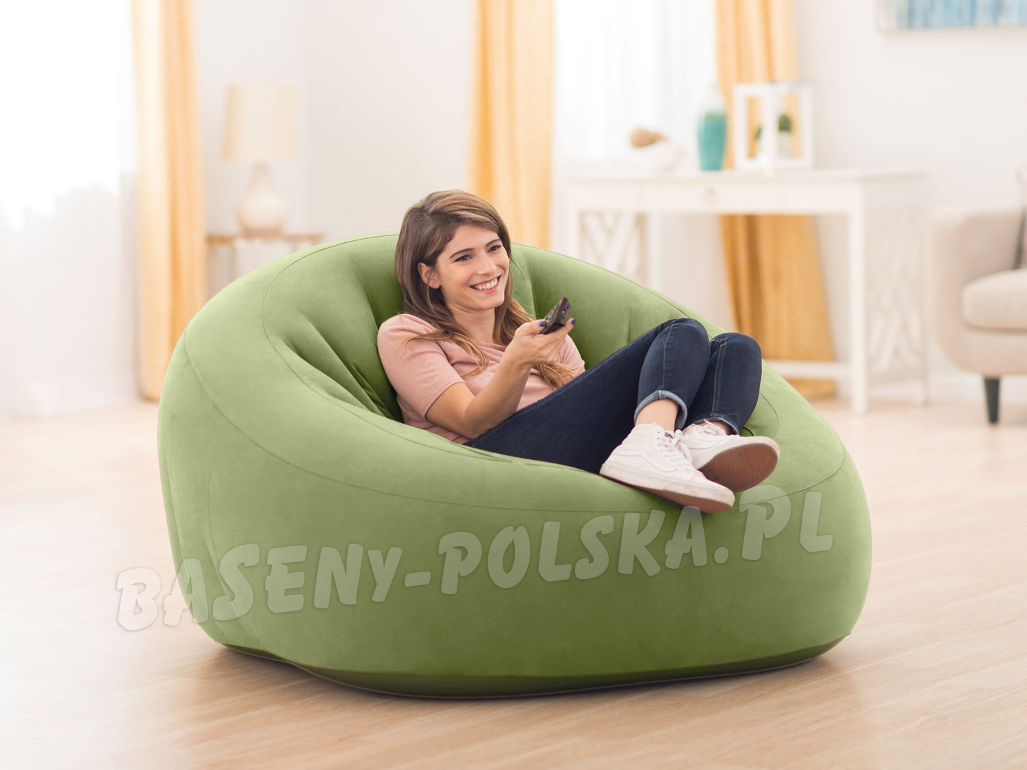 Fotel dmuchany sofa jednoosobowa 119 x 124 x 76 cm INTEX 68576 - Baseny ...
