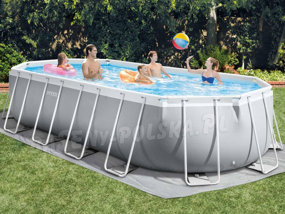 Owalny basen ogrodowy 610 x 305 x 122 cm 12w1 INTEX 26798 - Baseny ...