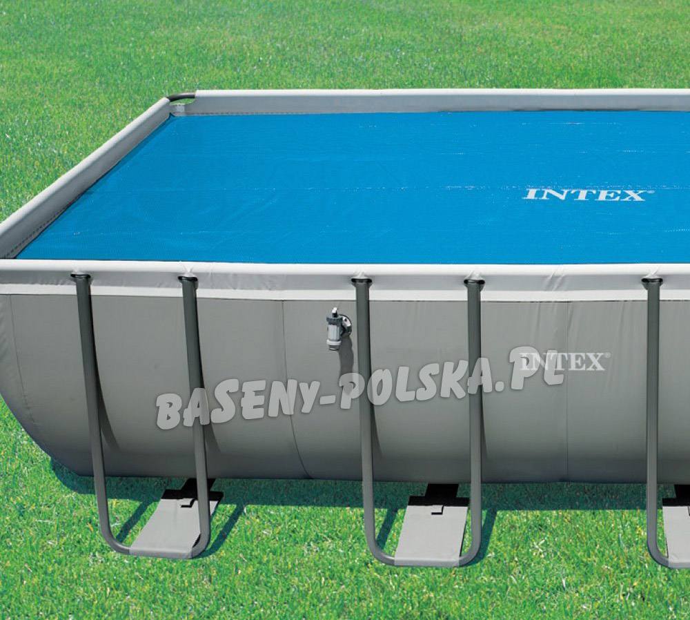 Pokrywa na basen solarna prostokątna 400 x 200 cm INTEX 28028 - Baseny ...